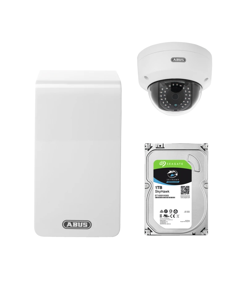 ABUS IP video surveillance 6-Channel Wi-Fi complete set (TVVR36510T)